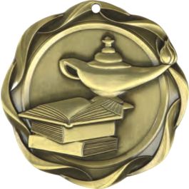 Fusion Lamp of Learning Medal - Custom Academic Awards | Flying W Awards