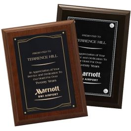 6" x 8" Black or Cherry Finish with Border