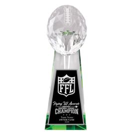 Solid Crystal Football Award