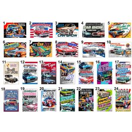 Custom Car Show Dash Plates – 20+ Designs | Flying W Awards