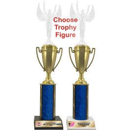 Small Trophy with Cup - Badminton Table Tennis Racquetball